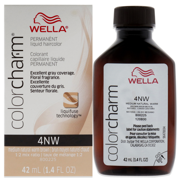 Wella | Hair | Color Charm Permanent Liquid Haircolor 4nw Medium ...
